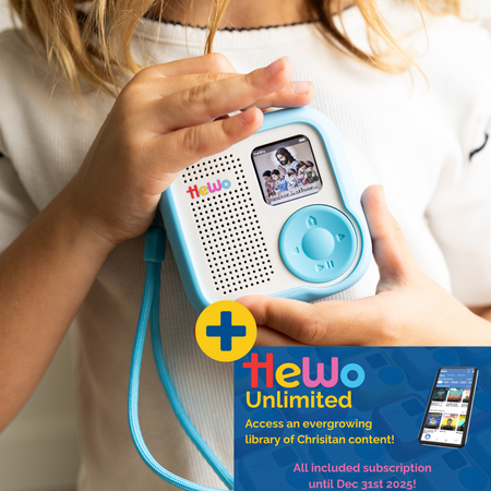 HeWo - The faith-based audio player for children from 3 to 12!